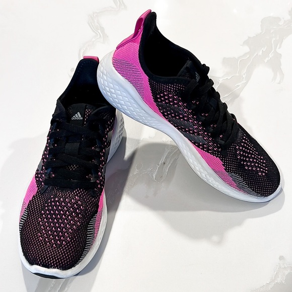 adidas | Shoes | Adidas Fluidflow 2 Black And Pink Running Sneaker ...